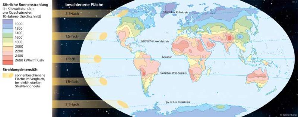 Erde - Globalstrahlung-978-3-14-100381-9-174-3-1 | Diercke.de Erde - Globalstrahlung-978-3-14-100381-9-174-3-1 | Diercke.de