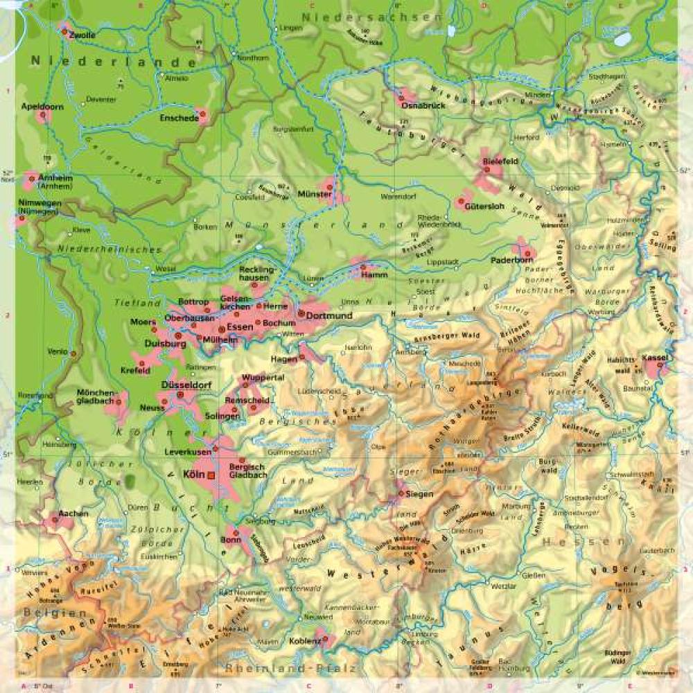 Nordrhein Westfalen Physische bersicht 978 3 14 100391 8 13 2 1 Nordrhein Westfalen Physische bersicht 978 3 14 100391 8 13 2 1