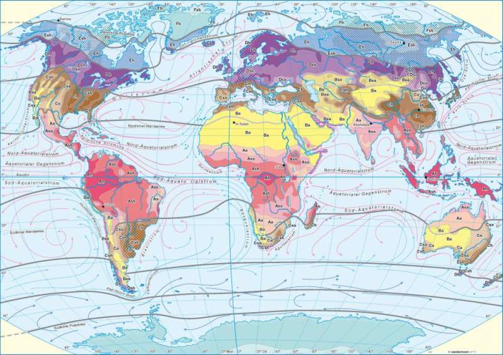 Klimate der Erde - Klimaklassifikation nach A. Siegmund & P ... Klimate der Erde - Klimaklassifikation nach A. Siegmund & P ...