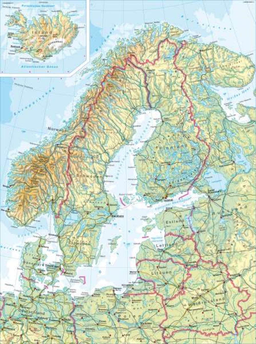 Nordeuropa - physisch-978-3-14-100770-1-104-1-0 | Diercke 2023 Nordeuropa - physisch-978-3-14-100770-1-104-1-0 | Diercke 2023